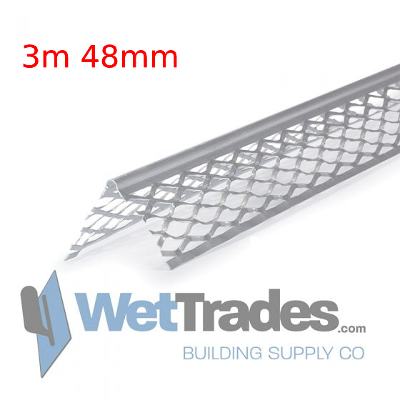 Build Smart Aluminium Render Angle 3M 48mm | WetTradesWetTrades